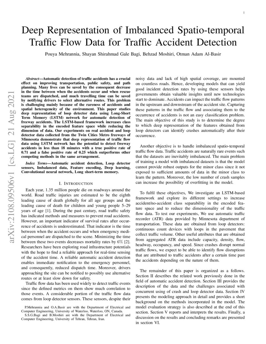 Deep Representation Of Imbalanced Spatio Temporal Traffic Flow Data For