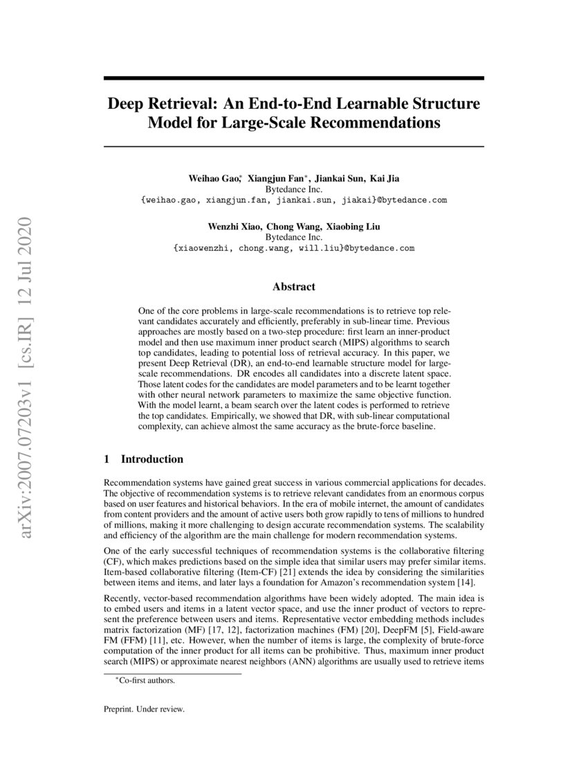 Deep Retrieval An End To End Learnable Structure Model For Large Scale 6637
