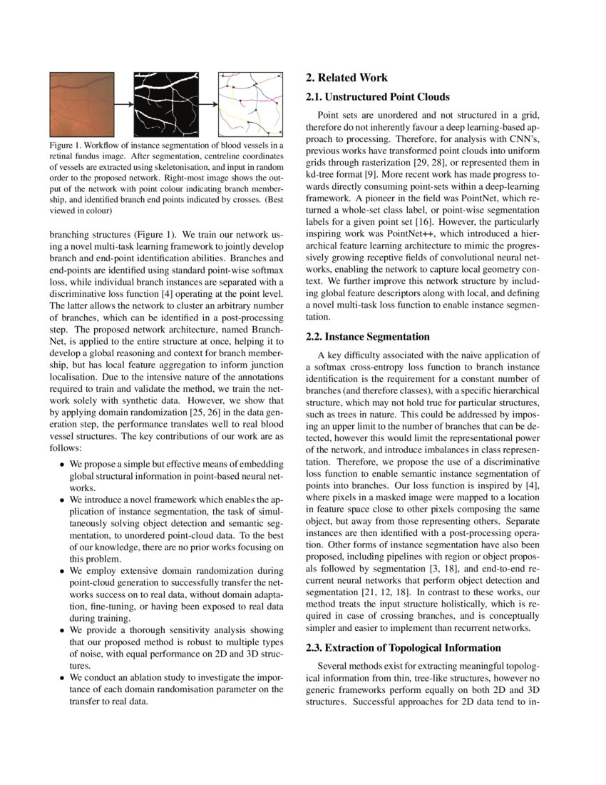 Deep Semantic Instance Segmentation Of Tree Like Structures Using Synthetic Data Deepai
