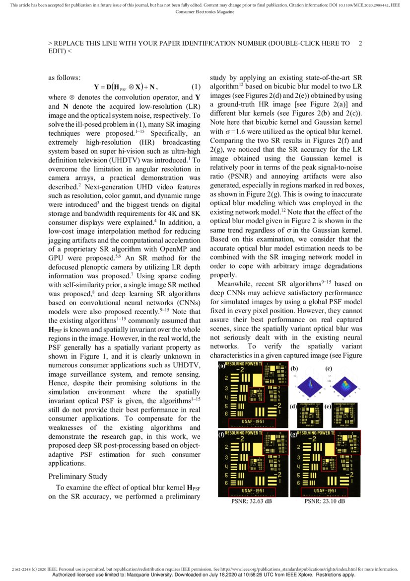 Deep Super-Resolution Imaging Technology: Toward Optical Super-Vision ...