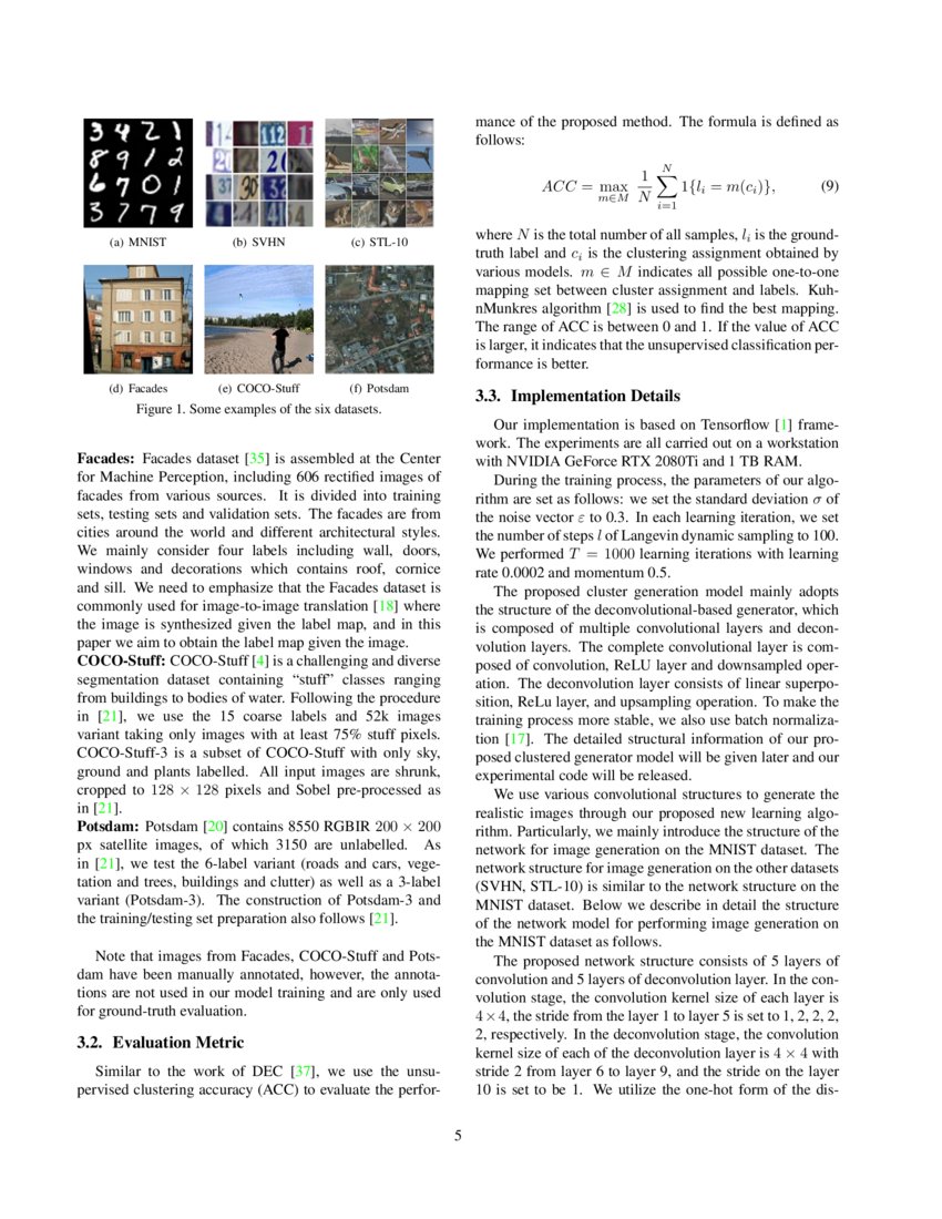 Deep Unsupervised Clustering With Clustered Generator Model Deepai