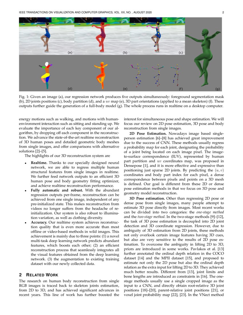 Deep3DPose: Realtime Reconstruction of Arbitrarily Posed Human Bodies ...