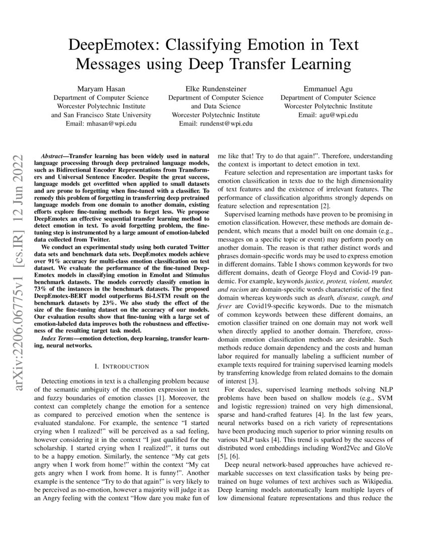 DeepEmotex Classifying Emotion In Text Messages Using Deep Transfer deepemotex-classifying-emotion-in-text-messages-using-deep-transfer