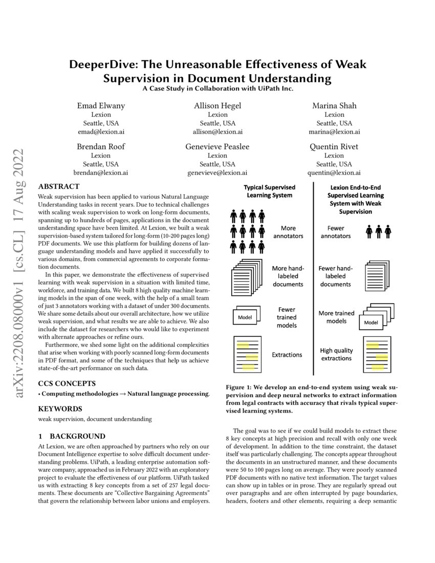 DeeperDive: The Unreasonable Effectiveness of Weak Supervision in ...