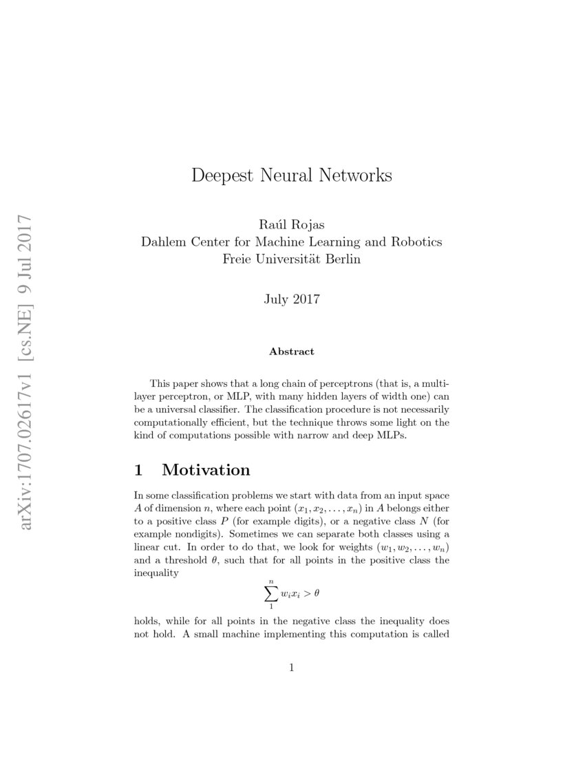 Deepest Neural Networks | DeepAI