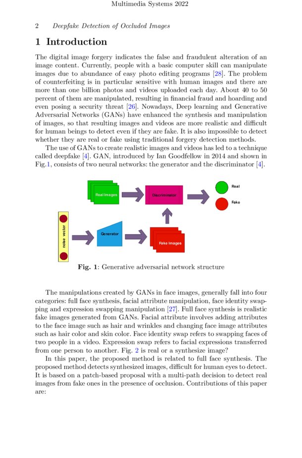 Deepfake Detection Of Occluded Images Using A Patch Based Approach Deepai