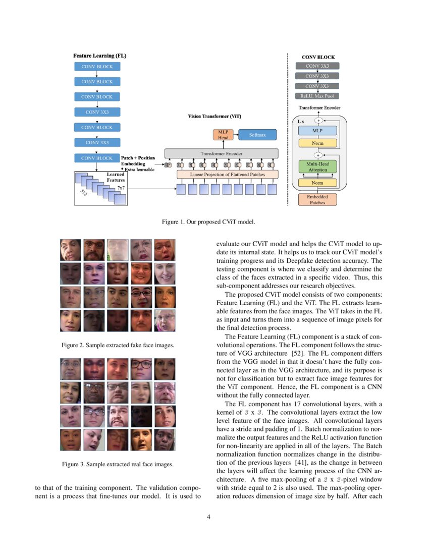 Deepfake Video Detection Using Convolutional Vision Transformer | DeepAI Deepfake Video Detection Using Convolutional Vision Transformer | DeepAI