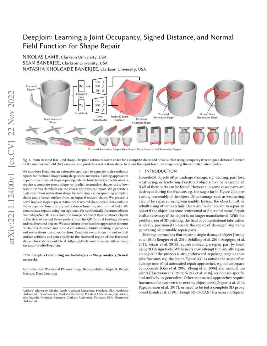 DeepJoin: Learning a Joint Occupancy, Signed Distance, and Normal Field ...