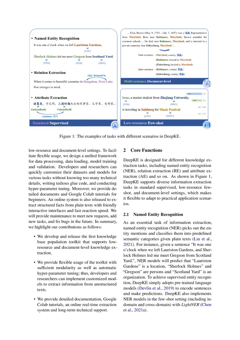 DeepKE: A Deep Learning Based Knowledge Extraction Toolkit for Knowledge Base Population | DeepAI