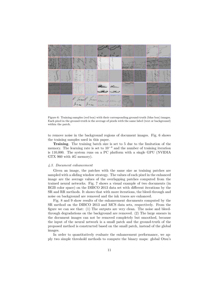 Deepotsu Document Enhancement And Binarization Using Iterative Deep Learning Deepai 