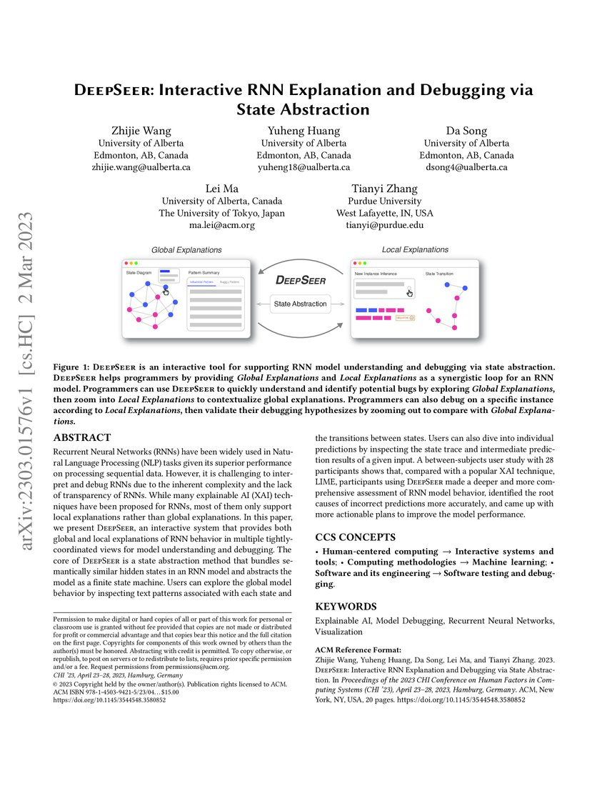 Deepseer Interactive Rnn Explanation And Debugging Via State Abstraction Deepai