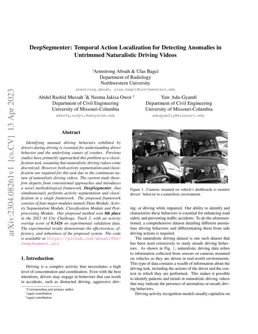 Deepsegmenter Temporal Action Localization For Detecting Anomalies In