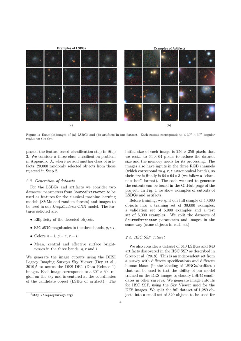 DeepShadows: Separating Low Surface Brightness Galaxies from Artifacts ...