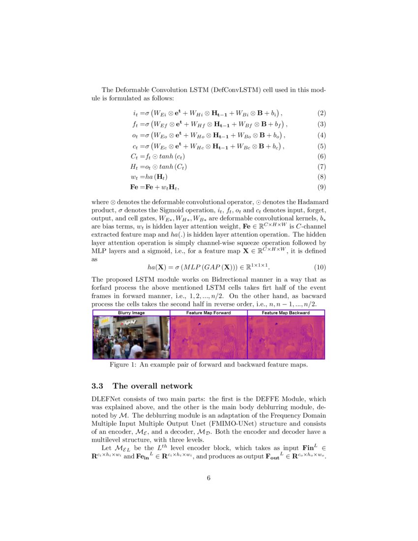 Deformable Convolutions and LSTM-based Flexible Event Frame Fusion Network for Motion Deblurring ...