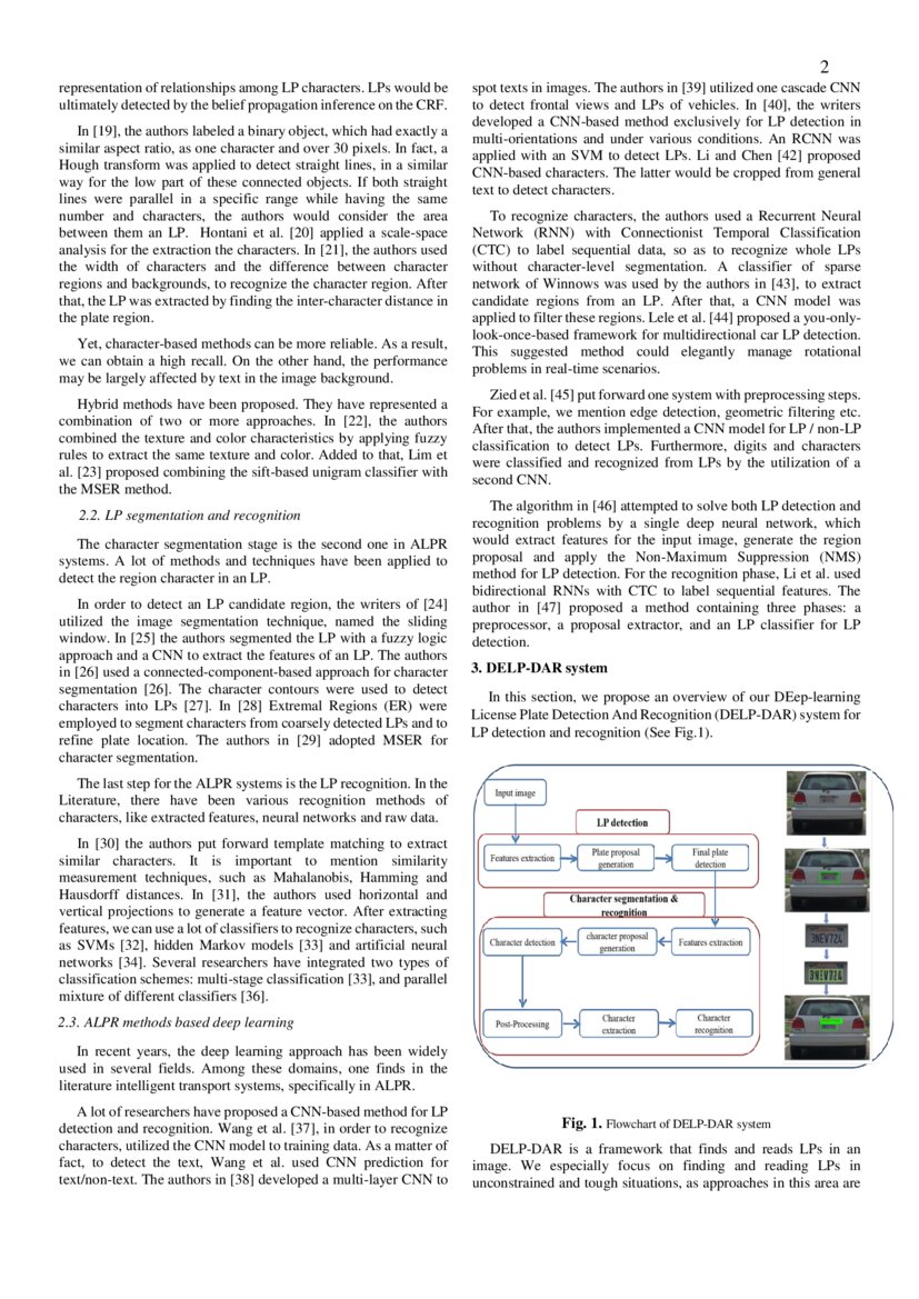 DELP-DAR System for License Plate Detection and Recognition | DeepAI