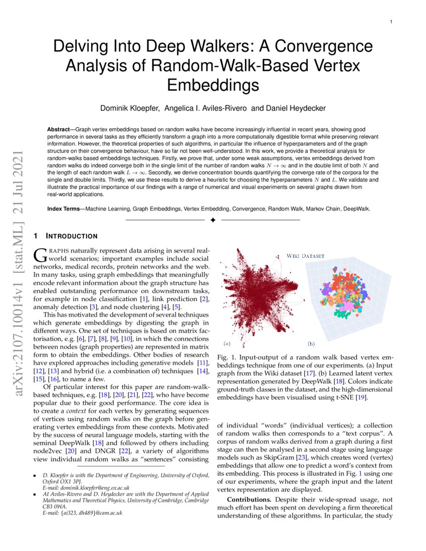 Delving Into Deep Walkers: A Convergence Analysis of Random-Walk-Based ...