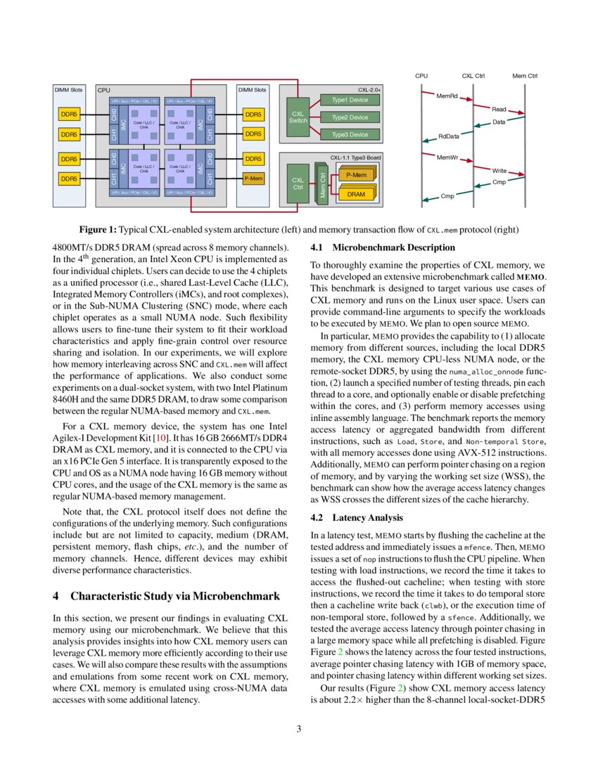 Demystifying CXL Memory with Genuine CXL-Ready Systems and Devices | DeepAI