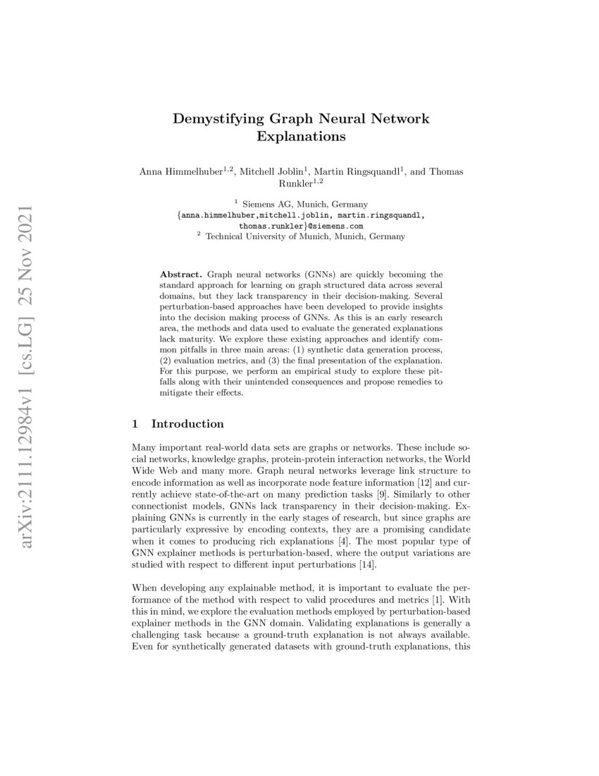 Demystifying Graph Neural Network Explanations | DeepAI