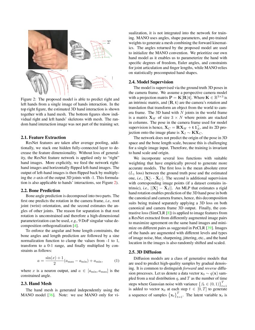 Denoising Diffusion for 3D Hand Pose Estimation from Images | DeepAI