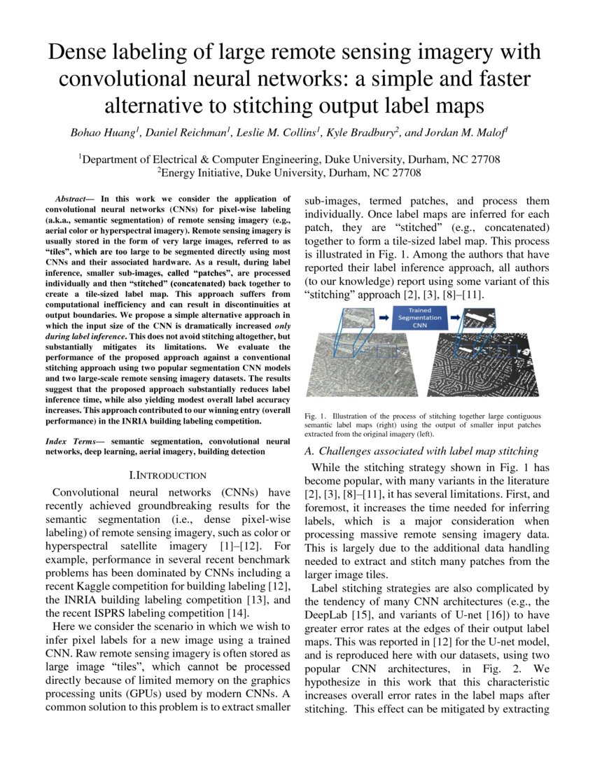 Dense labeling of large remote sensing imagery with convolutional neural networks: a simple and ...