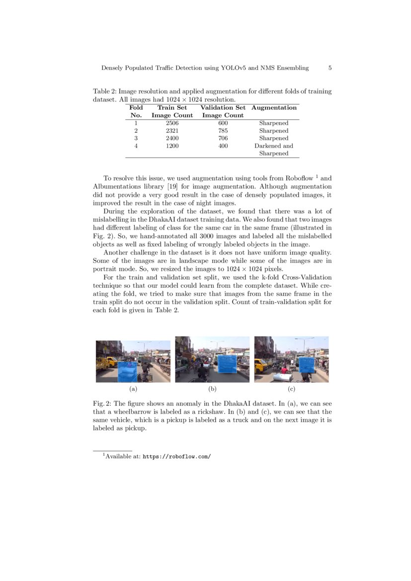 Densely-Populated Traffic Detection using YOLOv5 and Non-Maximum Suppression Ensembling | DeepAI