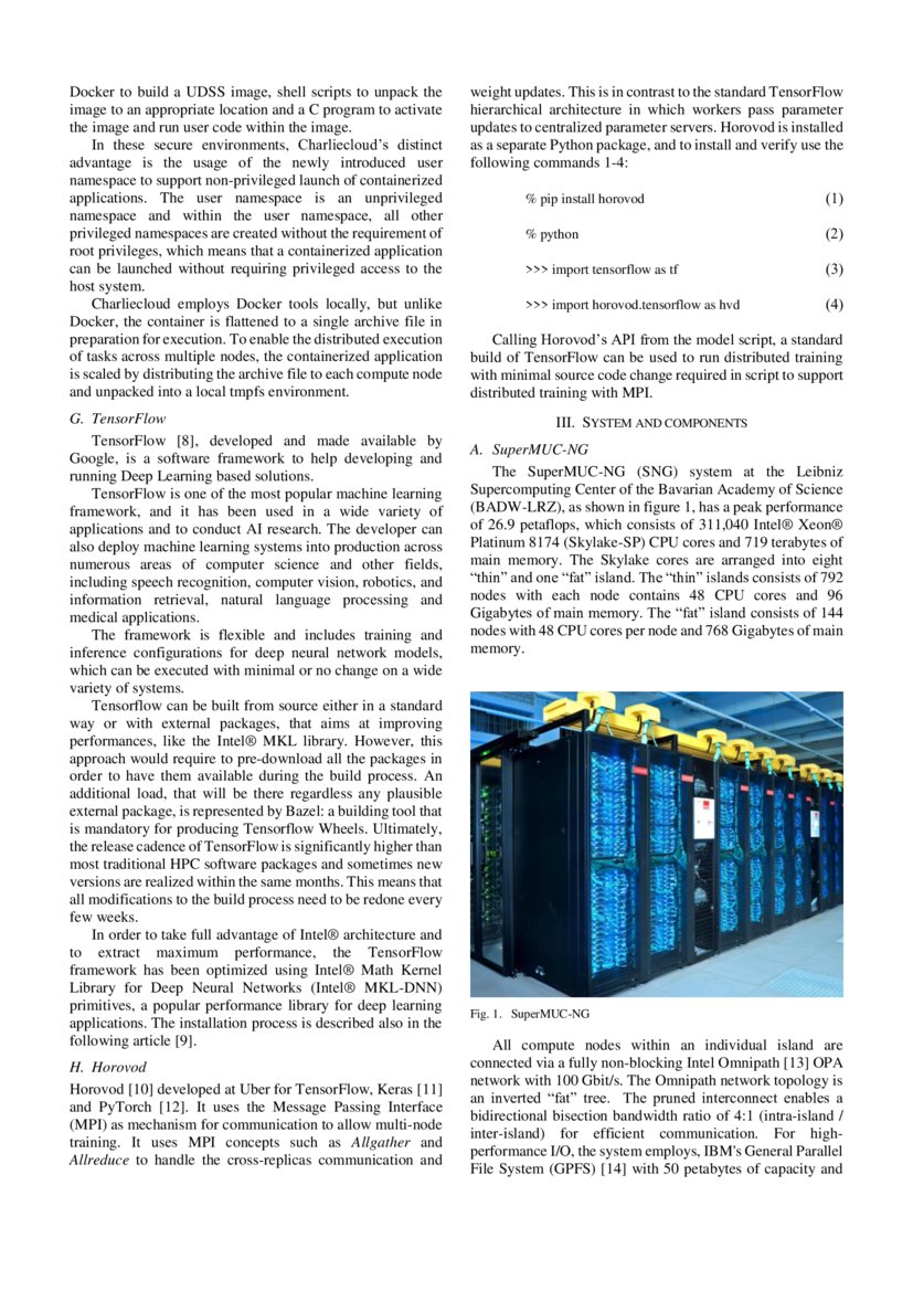Deploying Ai Frameworks On Secure Hpc Systems With Containers Deepai 