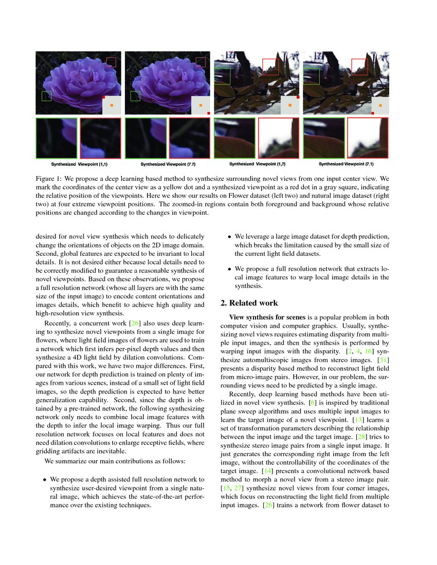 Depth Assisted Full Resolution Network for Single Image-based View Synthesis | DeepAI