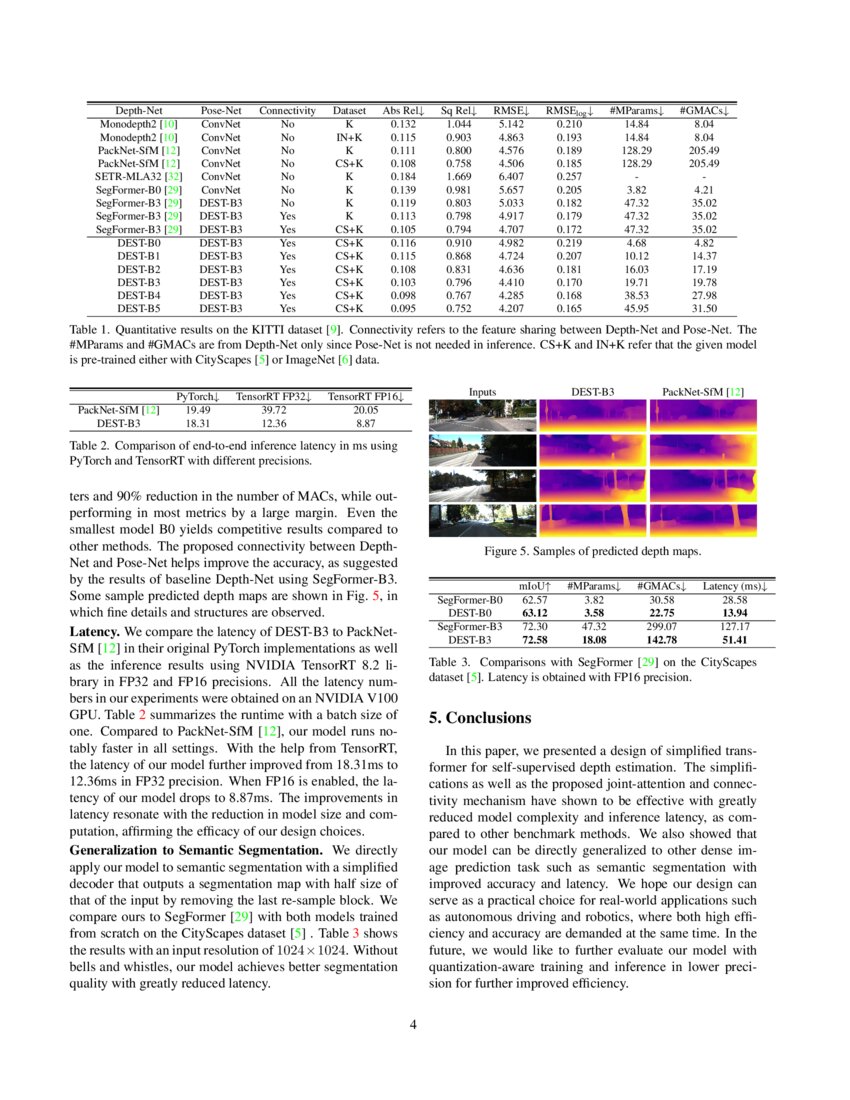 Depth Estimation with Simplified Transformer | DeepAI