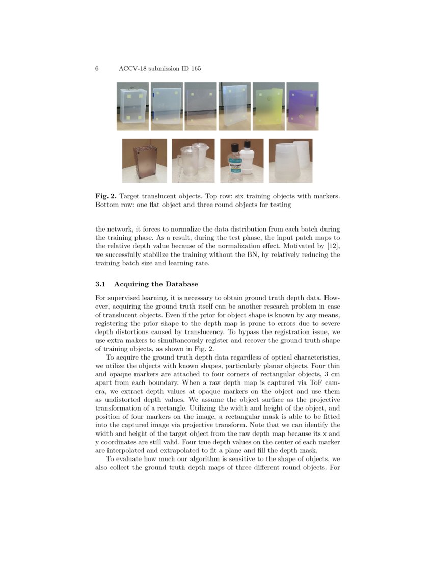 Depth Reconstruction Of Translucent Objects From A Single Time Of Flight Camera Using Deep