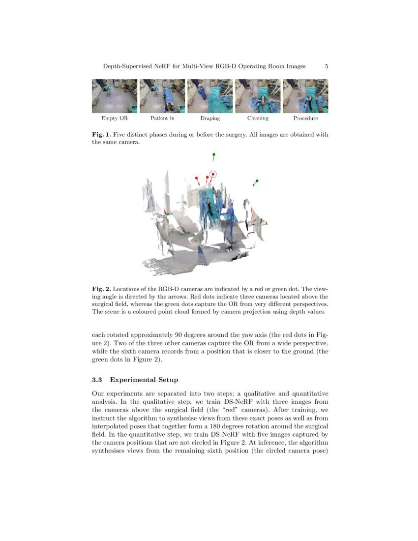 Depth-Supervised NeRF for Multi-View RGB-D Operating Room Images | DeepAI