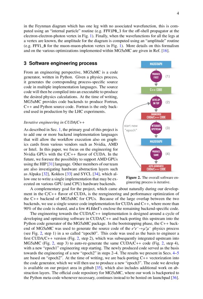 Design and engineering of a simplified workflow execution for the MG5aMC event generator on GPUs ...