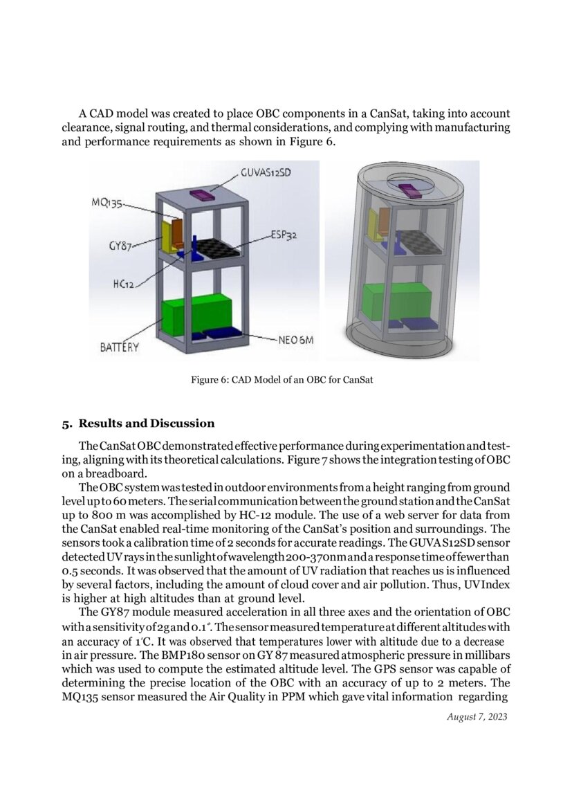 Design and Implementation of an Efficient Onboard Computer System for CanSat Atmosphere ...