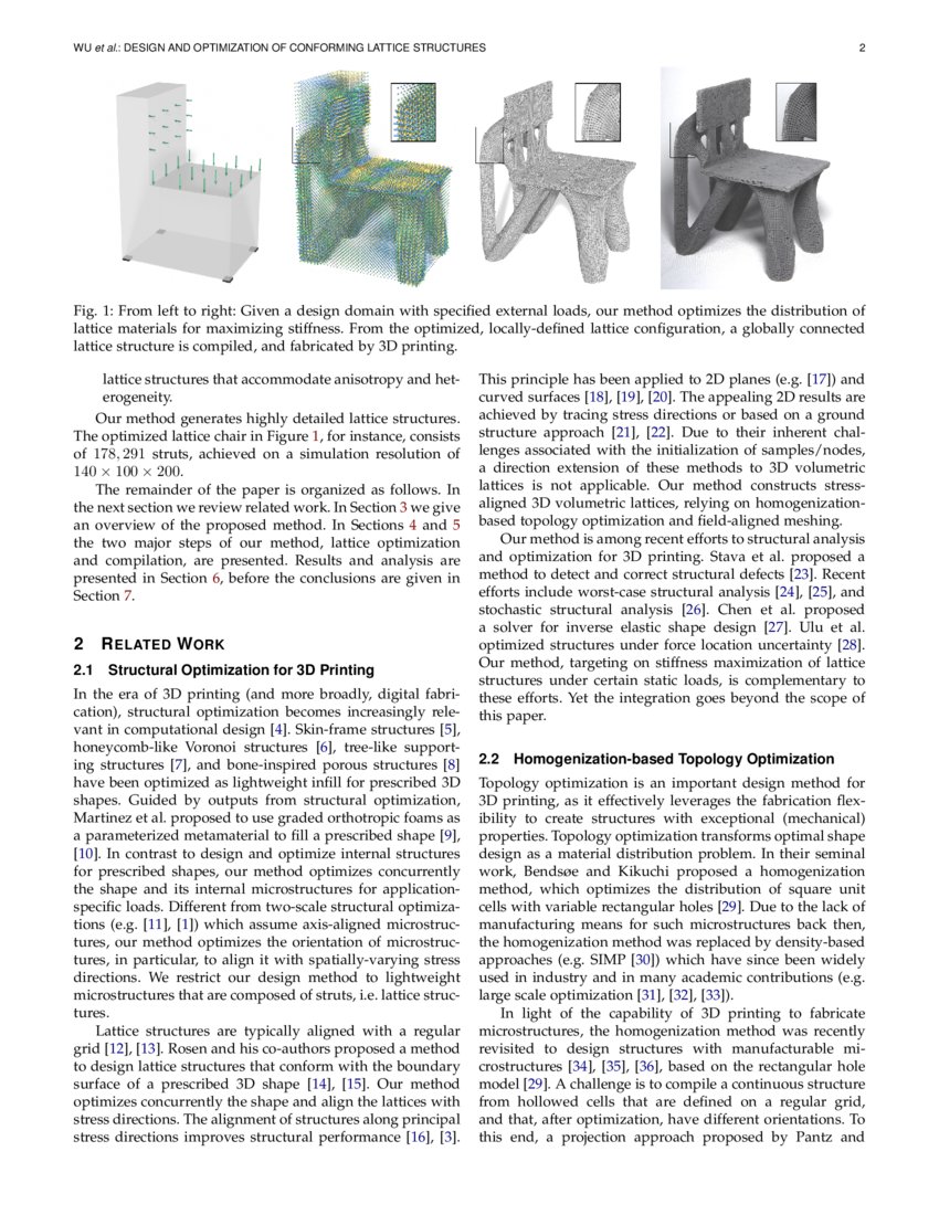 Design And Optimization Of Conforming Lattice Structures Deepai