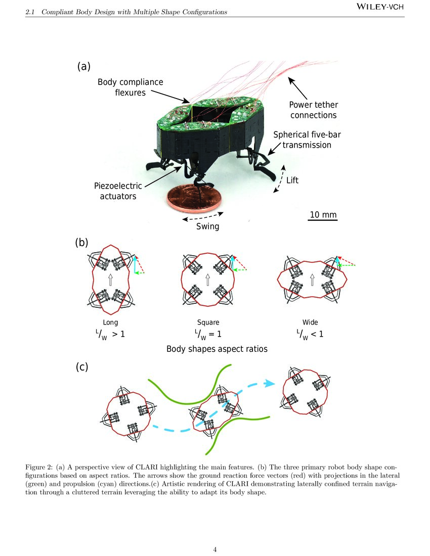 Design of CLARI: A miniature modular origami passive shape-morphing ...