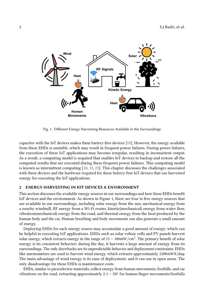 Design of Energy Harvesting based Hardware for IoT Applications | DeepAI