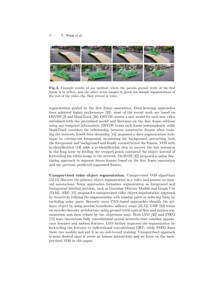 Design Pseudo Ground Truth with Motion Cue for Unsupervised Video ... Design Pseudo Ground Truth with Motion Cue for Unsupervised Video ...