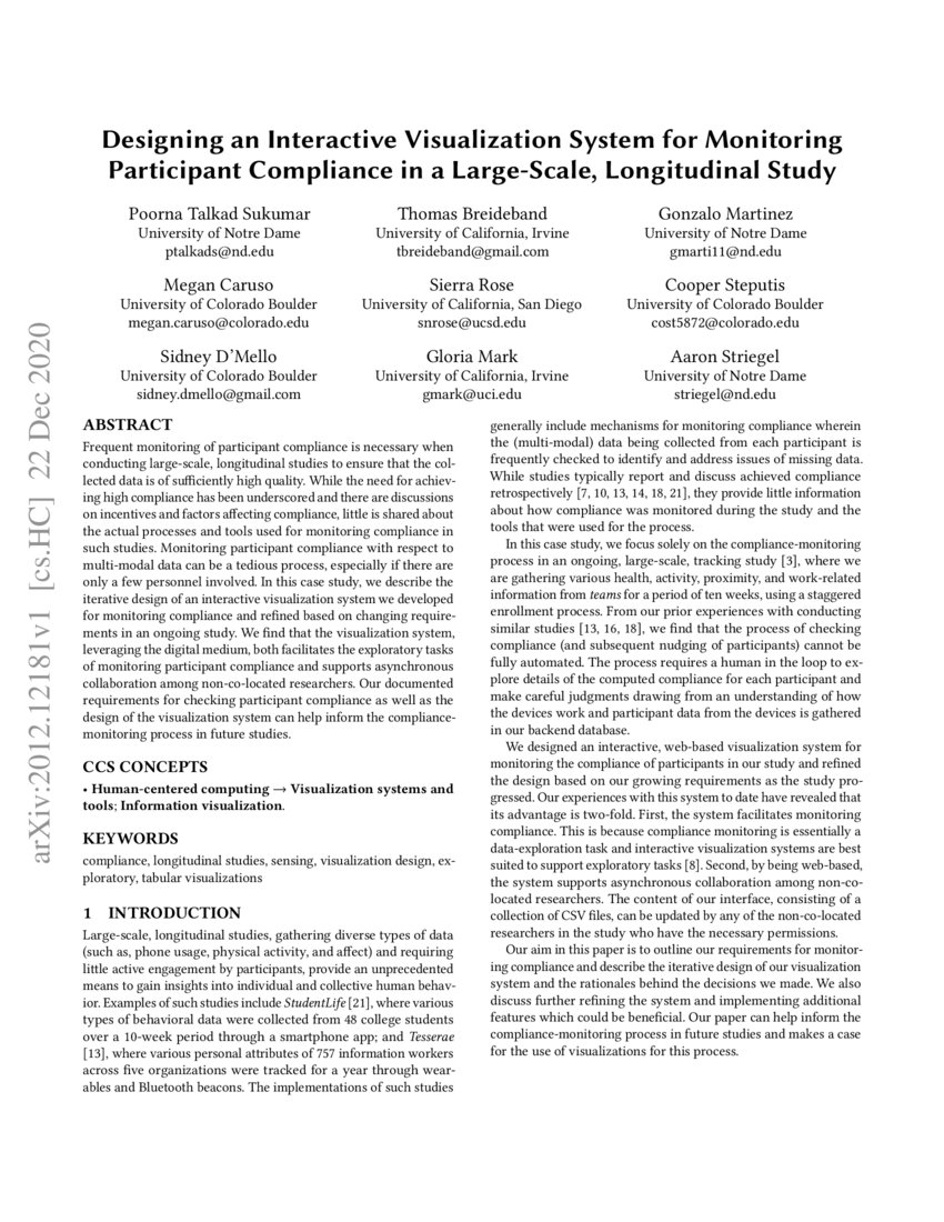 Designing an Interactive Visualization System for Monitoring ...