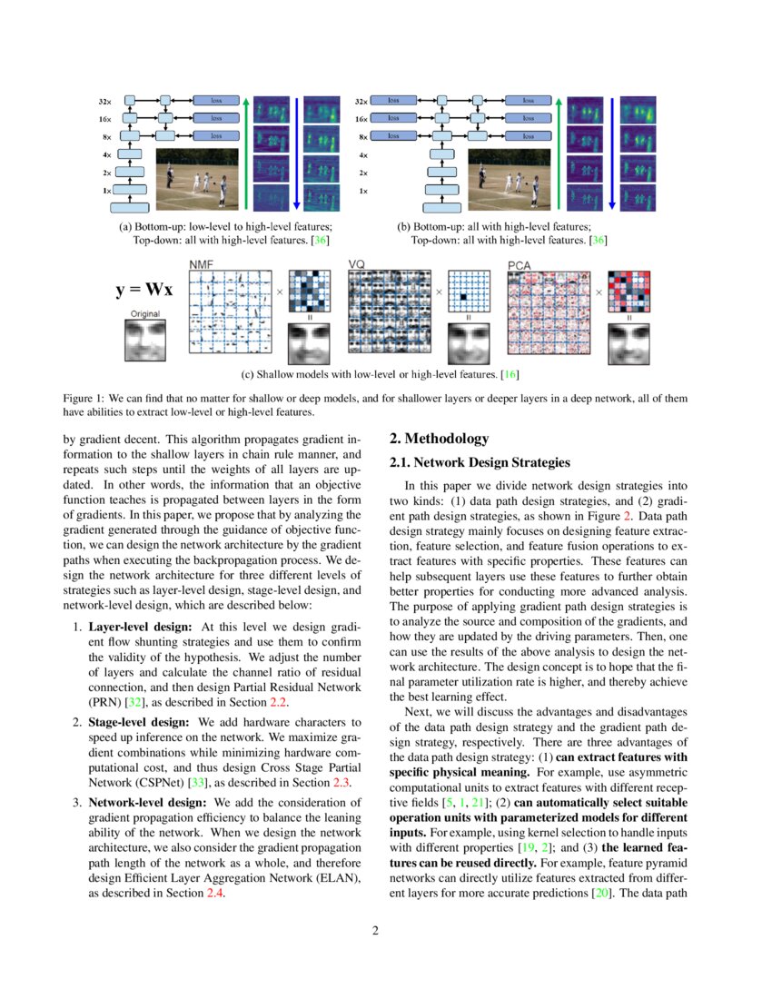 Designing Network Design Strategies Through Gradient Path Analysis | DeepAI