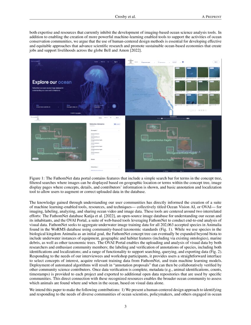 Designing Ocean Vision AI: An Investigation of Community Needs for ...