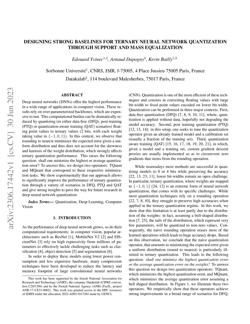 Designing Strong Baselines For Ternary Neural Network Quantization Through Support And Mass 
