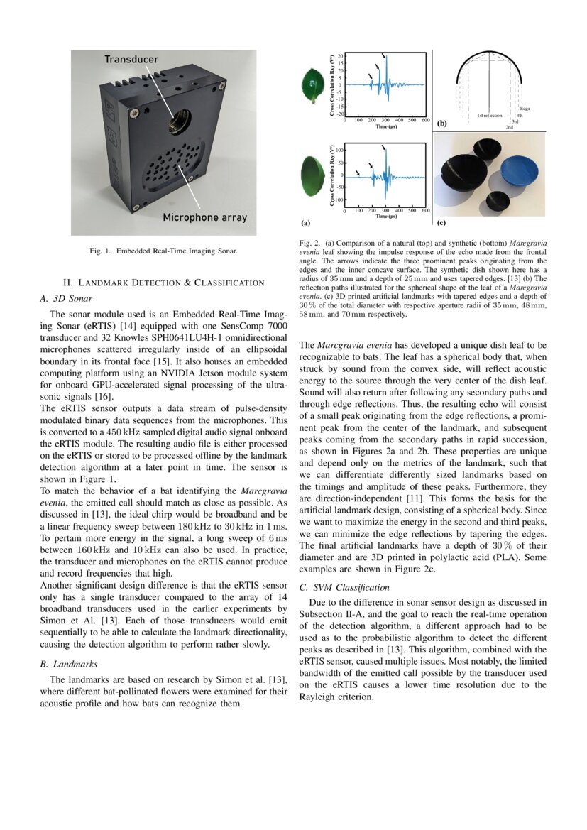 Detecting and Classifying Bio-Inspired Artificial Landmarks Using In ...