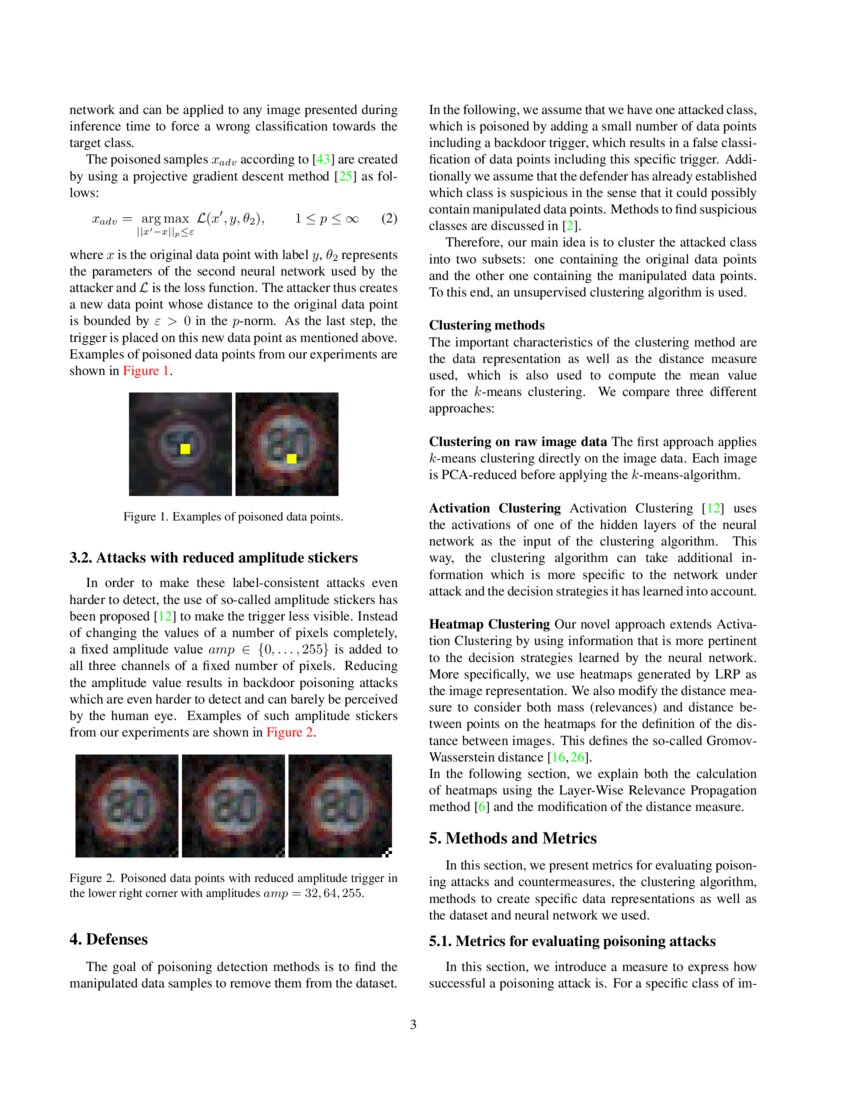 Detecting Backdoor Poisoning Attacks On Deep Neural Networks By Heatmap