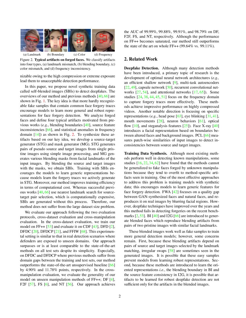 Detecting Deepfakes with Self-Blended Images | DeepAI