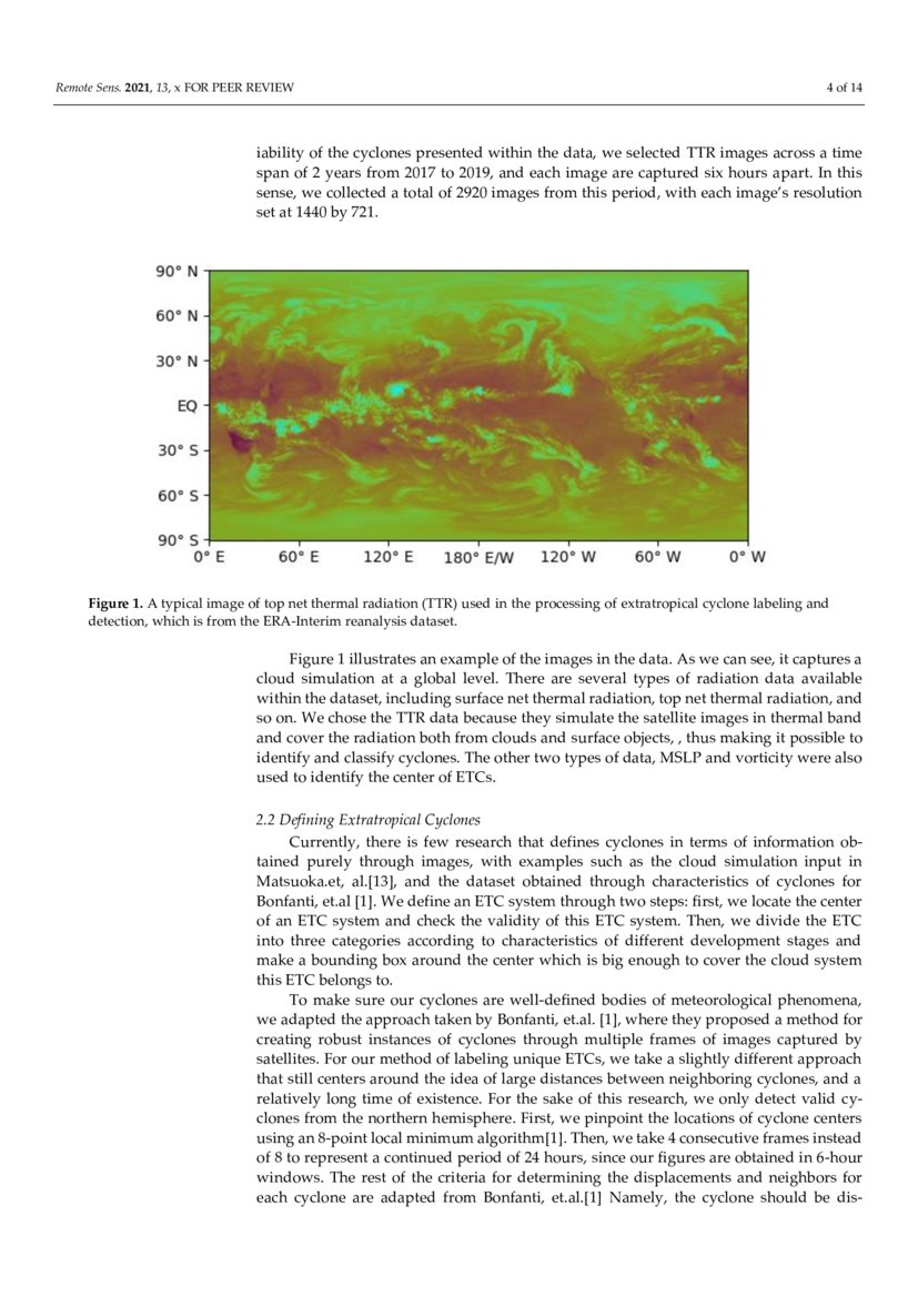 Detecting Extratropical Cyclones of the Northern Hemisphere with Single ...