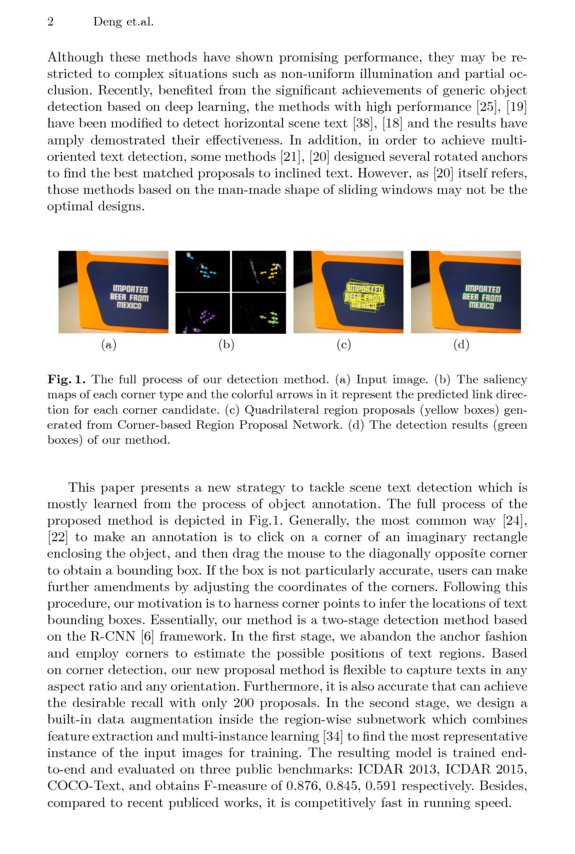 Detecting Multi Oriented Text With Corner Based Region Proposals Deepai 0288