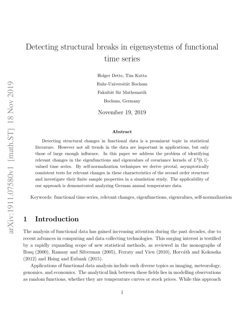 Detecting Structural Breaks In Eigensystems Of Functional Time Series