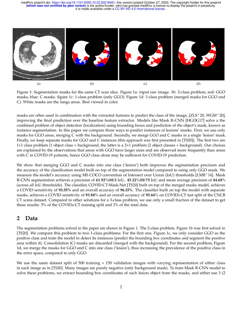 Detection and Segmentation of Lesion Areas in Chest CT Scans For The ...