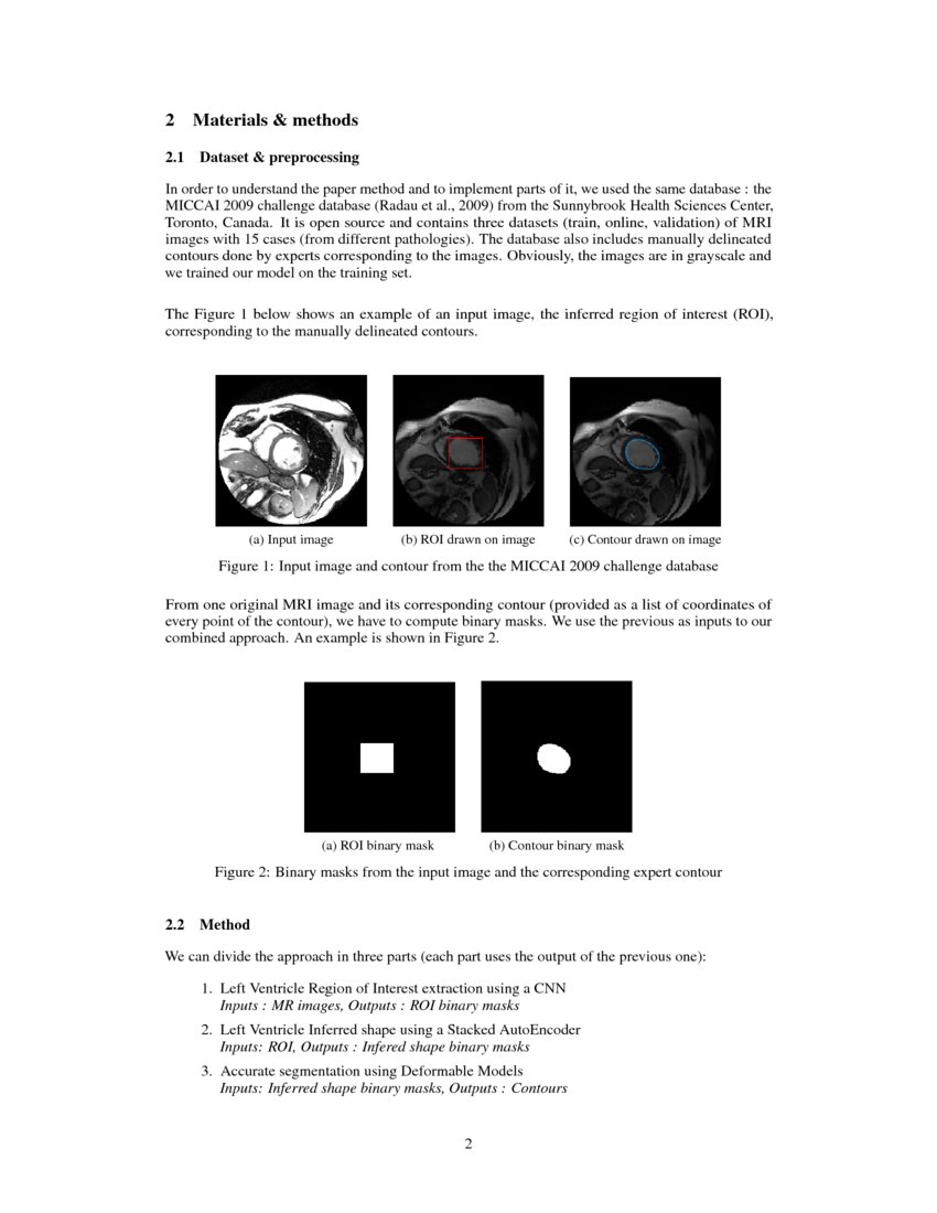 Detection And Segmentation Of The Left Ventricle In Cardiac Mri Using