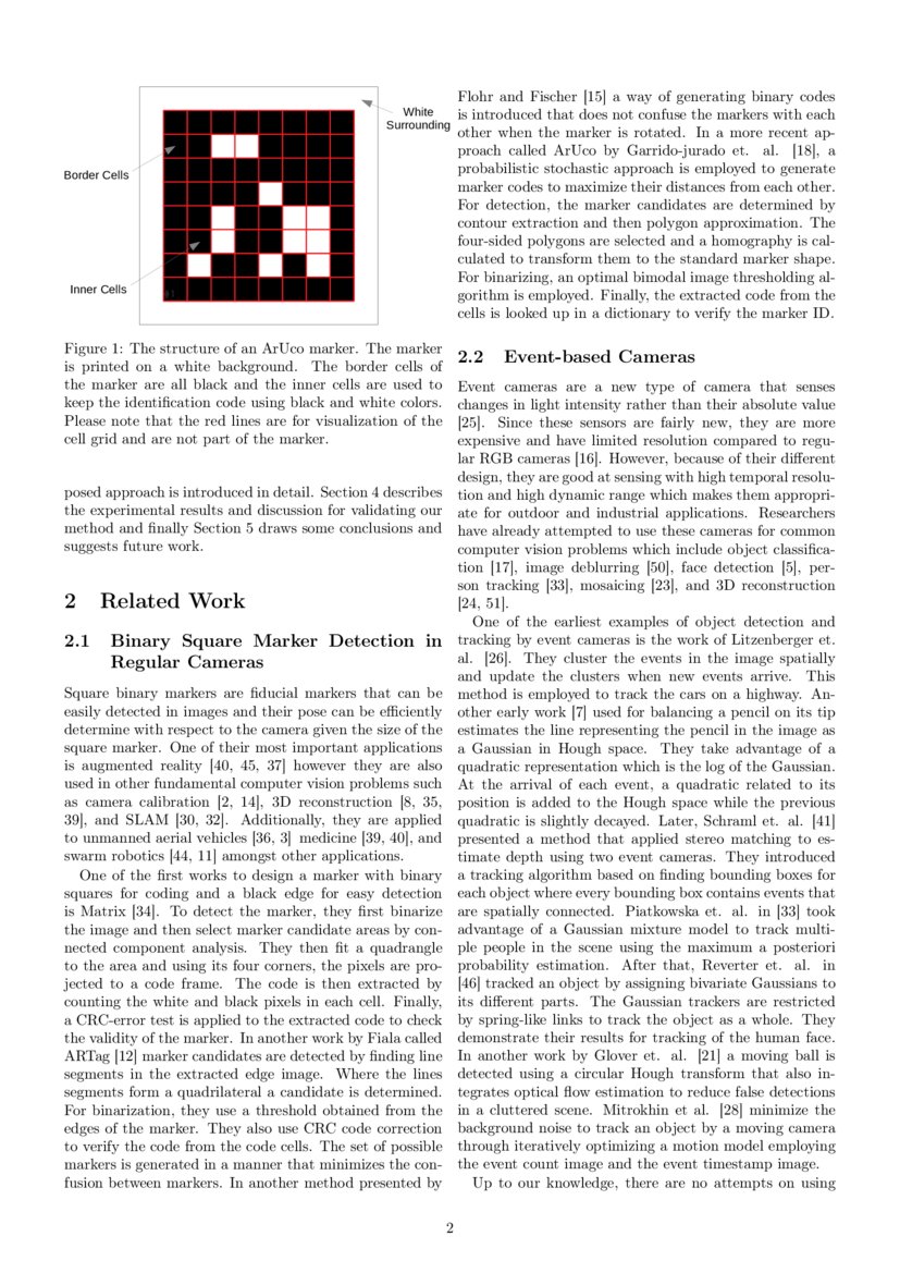 Detection Of Binary Square Fiducial Markers Using An Event Camera Deepai