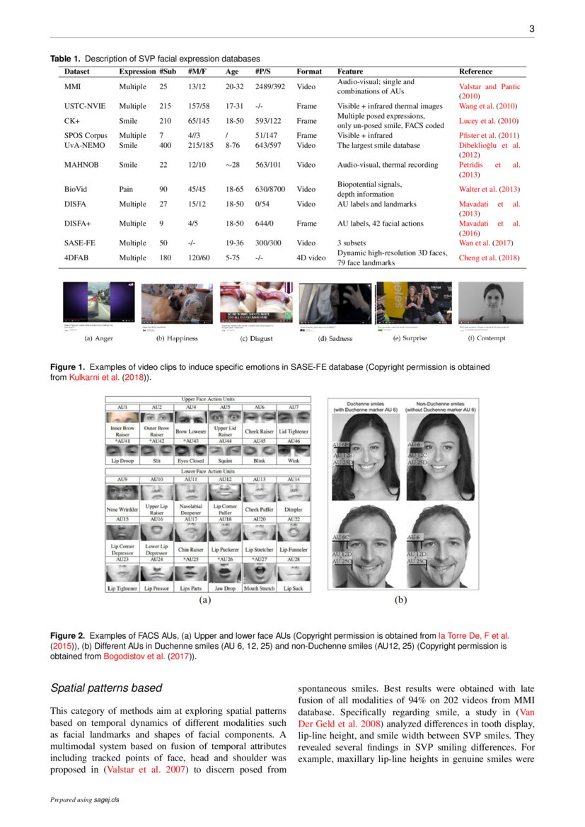 Detection of Genuine and Posed Facial Expressions of Emotion: A Review ...